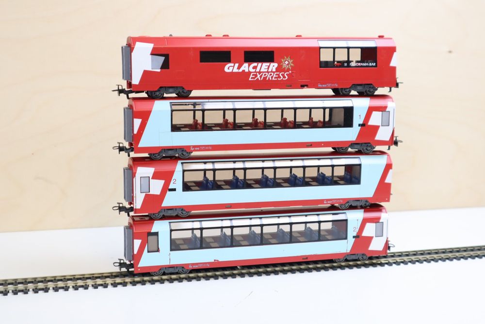 BEMO 4 x RhB Panoramawagen Glacier Express - H0 Märklin (Gebraucht) in Winterthur für CHF 190 ...