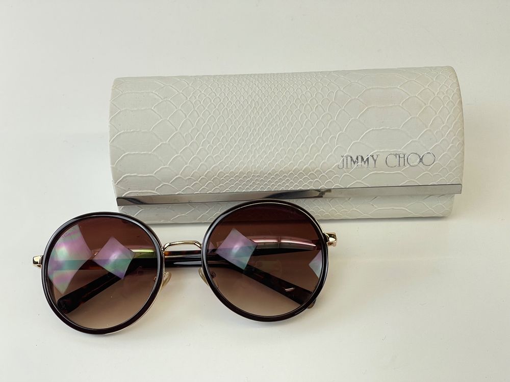 JIMMY CHOO ANDIE/E – Luxus-Sonnenbrille, Rose Gold & Havana (Gebraucht ...