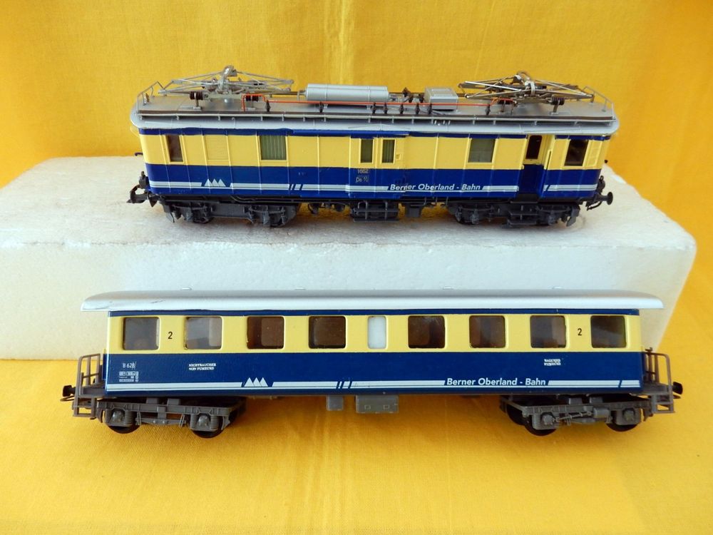 HO- BOB "Berner-Oberland Bahn" Motrice Fe 4/4 + voit. 2 Cl (Gebraucht ...