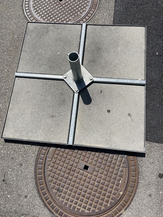 Betonplatten Fur Sonnenschirm