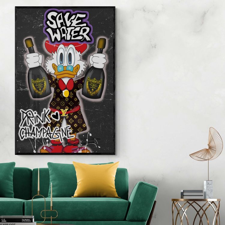 Save Water Drink Champagne Pop Art (Neu und originalverpackt) in Widnau für CHF 269 – mit ...