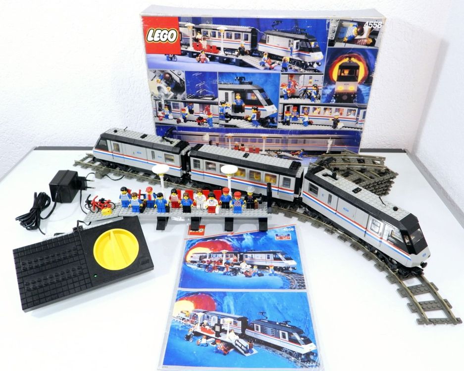 LEGO 9 VOLT EISENBAHN 4558 METROLINER PERSONENZUG MIT TRAVO (Gebraucht ...