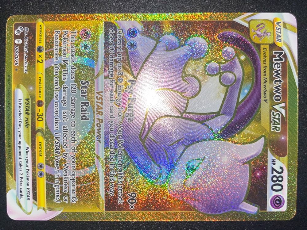 Mewtwo VSTAR (086/078) - Pokémon GO - NM+ - EN (Neu (gemäss ...