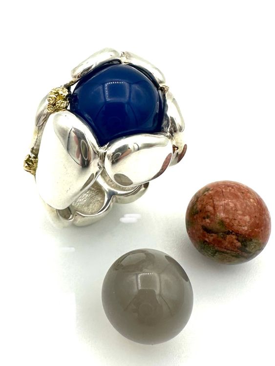 GILBERT ALBERT. Bague sculpture argent 925/00 et or (D'occasion) à ...