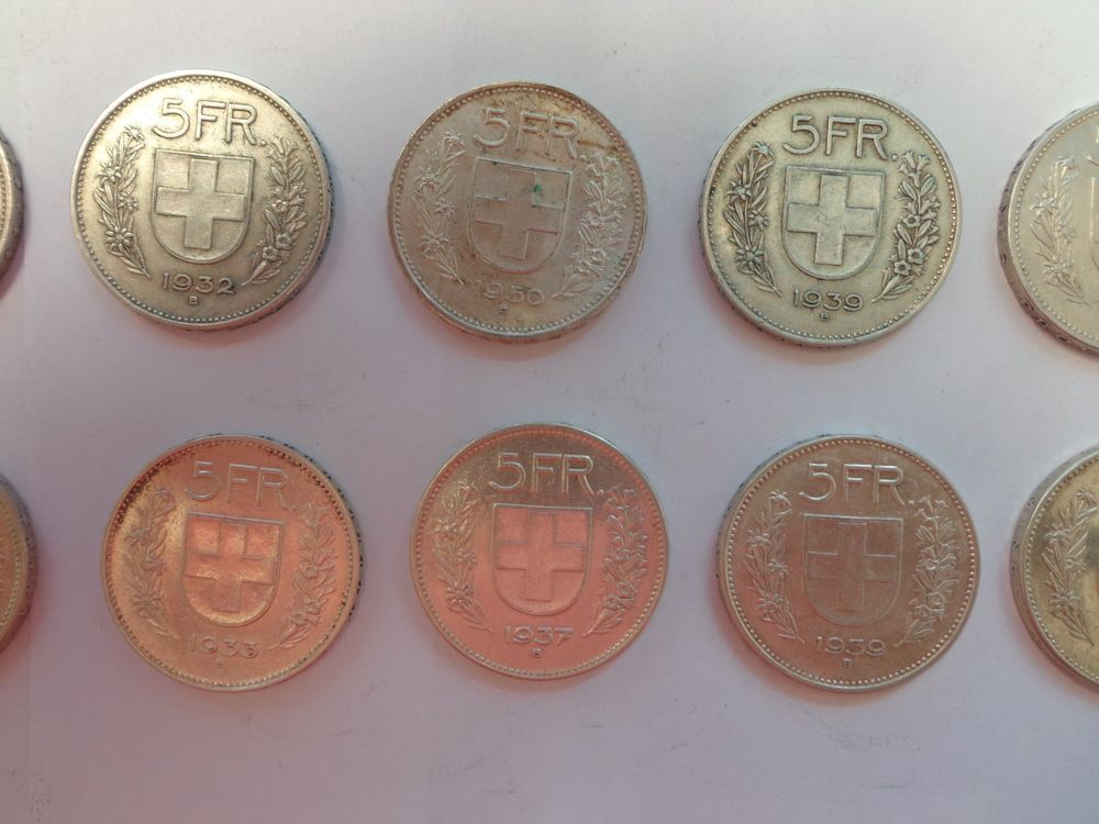 Münzen, Geld, Rappen, Franken, Sammlung, Antik (Gebraucht) in Andeer für CHF 88 – mit Lieferung ...