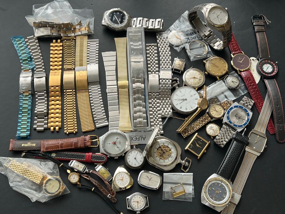 Uhren Lot und Marken Armbänder, Eterna, GP, Rado Vintage etc (Defekt ...