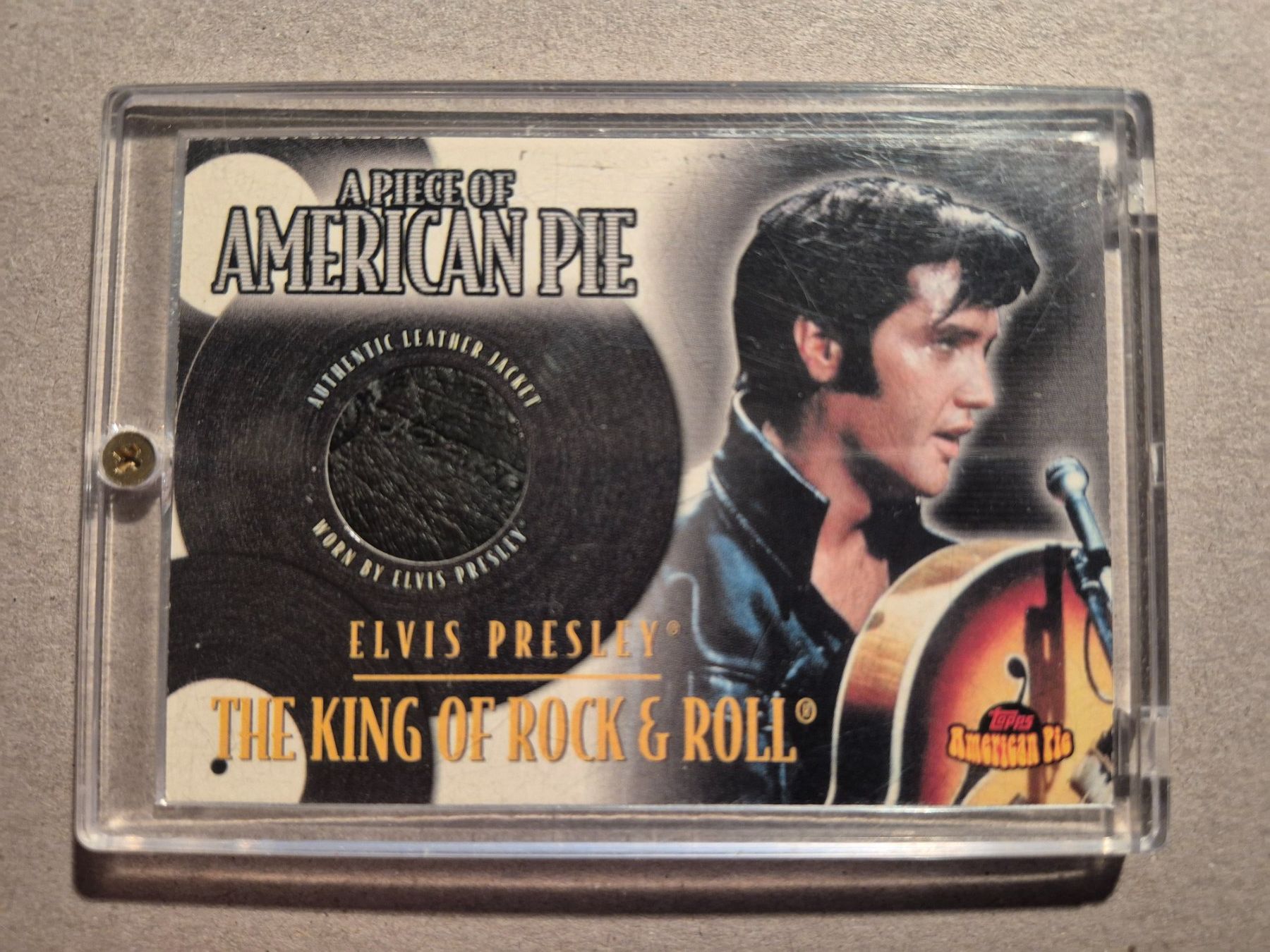 Topps American Pie Elvis Presley Worn Leather Jacket Patch (Gebraucht ...