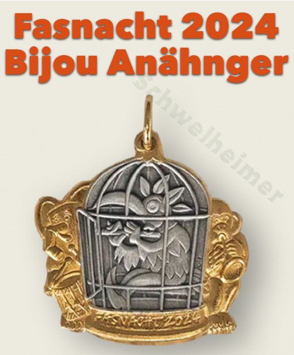 Basler Fasnacht Plakette 2024: Bijou | Kaufen auf Ricardo