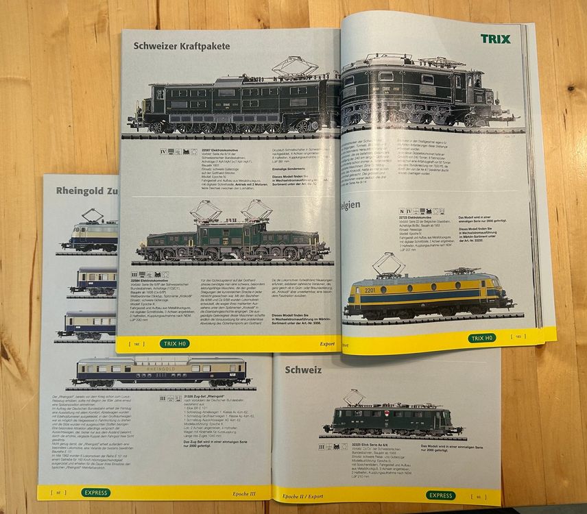 2 TRIX Modellbahn Kataloge 2000/2001 – MINITRIX und TRIX (Gebraucht) in ...