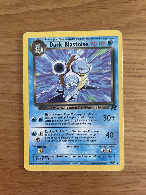 Dark Blastoise - Pokemon Team Rocket (non Holo) (Gebraucht) in ...