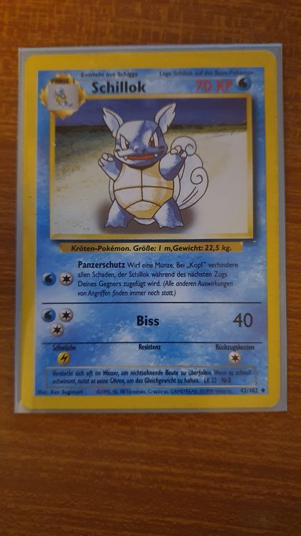 Pokemon schillok 42/102 Base Set Vintage (Gebraucht) in Glattbrugg für CHF 5 – nur Abholung auf ...