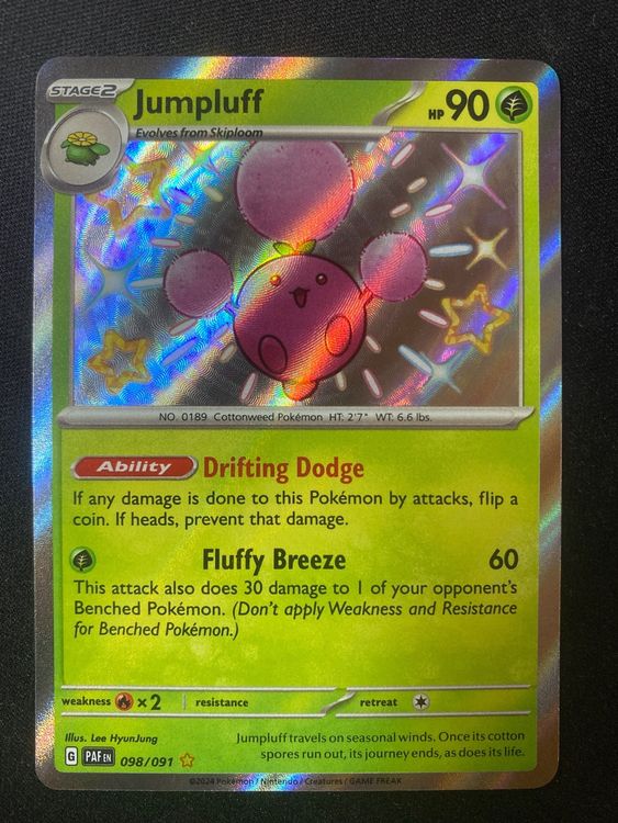 Shiny Jumpluff 98 - Papungha - Paldean Fates - EN | Kaufen auf Ricardo