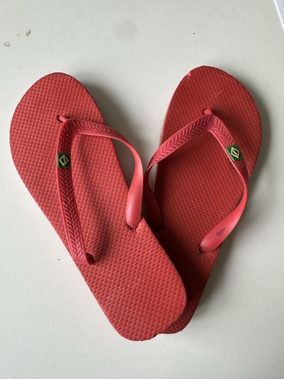 Rote Flip-Flops, Gr. 41, Brasilien-Style für Sommer (Gebraucht) in ...