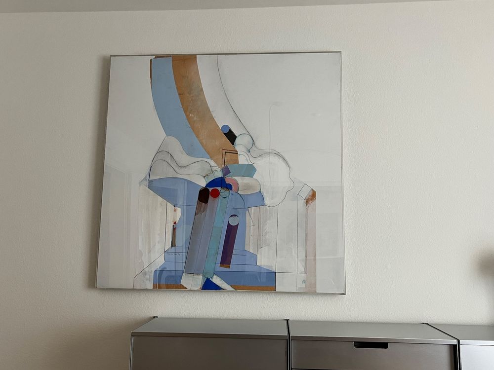 Original signiertes Carlos Duss Bild hinter Plexiglas (Gebraucht) in ...