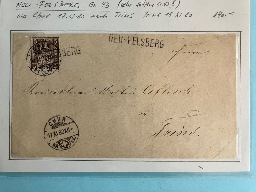 NEU-FELSBERG Stabstp. auf Bf n. Trins (Gebraucht) in untervaz für CHF 25 – mit Lieferung auf ...