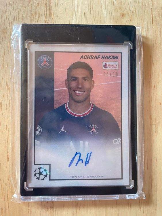 Achraf Hakimi /10 Autogramm PSG (Neu (gemäss Beschreibung)) in Gasel ...