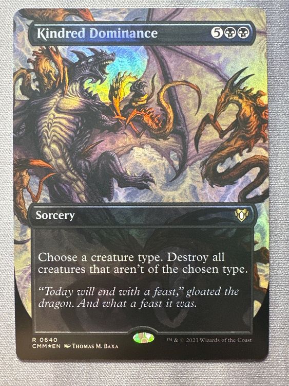 Kindred Dominance FOIL Variant 0640 Commander Masters (Neu (gemäss ...