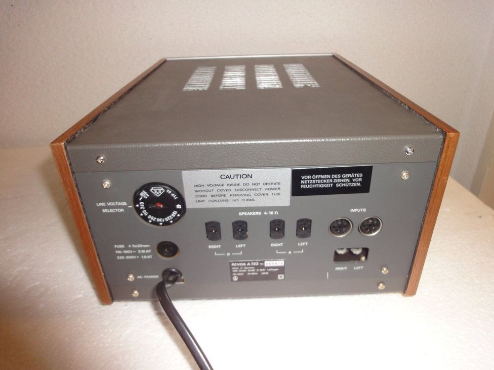 ReVox Studer A 722 Stereo Endverstärker | Kaufen auf Ricardo