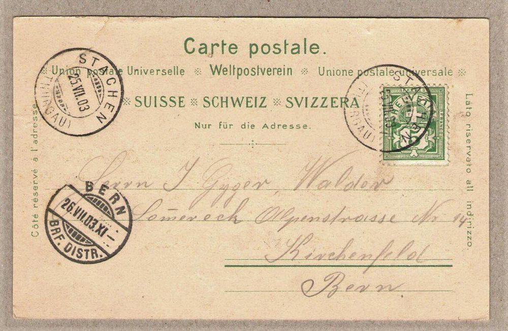 AK Roggwil 1903, Litho-Karte | Kaufen auf Ricardo