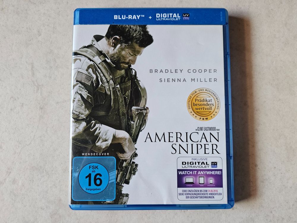 American Sniper / Bluray + Digital HD (Gebraucht) in Schneisingen für CHF 2 – mit Lieferung auf ...
