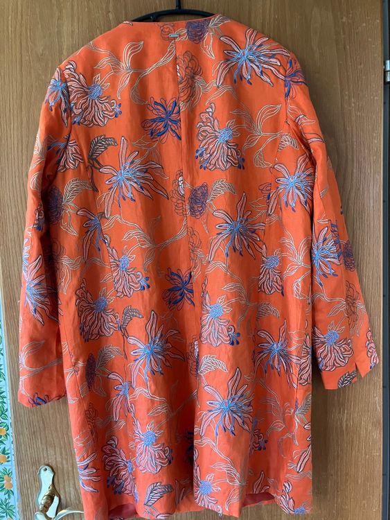 Bestickte 100% lange Leinenjacke/ Blazer von White Label NEU (Neu ...