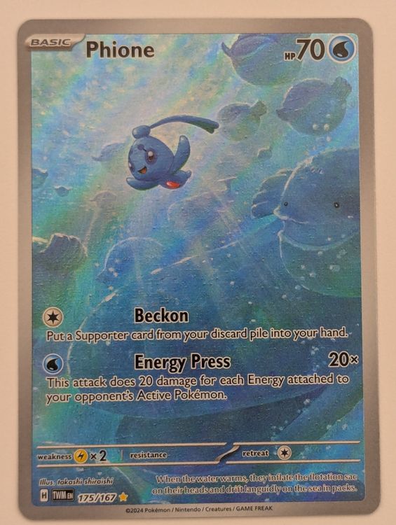 Phione | Illustration Rare | Twilight Masquerade| Pokemon | Kaufen auf Ricardo