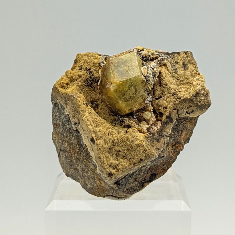 Geode aus GROSSULAR, GRÜNER GRANAT mit Muskovit, Mali (Neu (gemäss Beschreibung)) in Balerna für ...