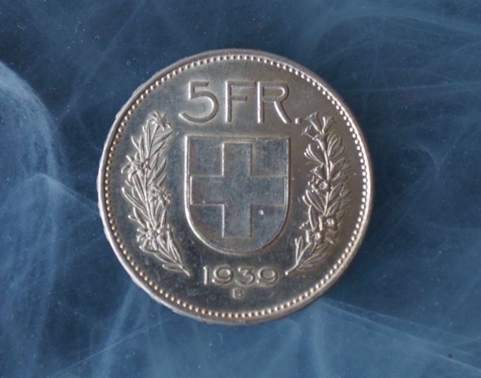 5 Franken 1939 B Silber | Kaufen auf Ricardo