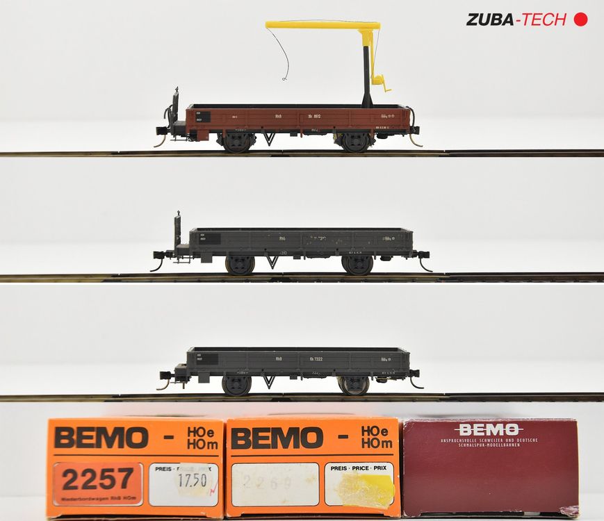 Bemo 3x Güterwagen der RhB H0m GS mit OVP | Kaufen auf Ricardo