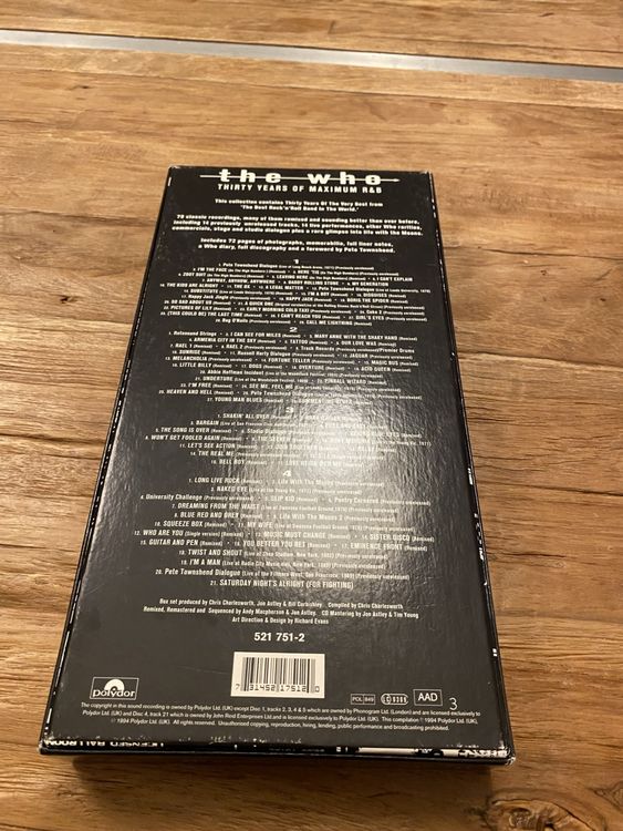 The Who - Thirty Years of Maximum R&B - CD Box (Gebraucht) in Zürich ...