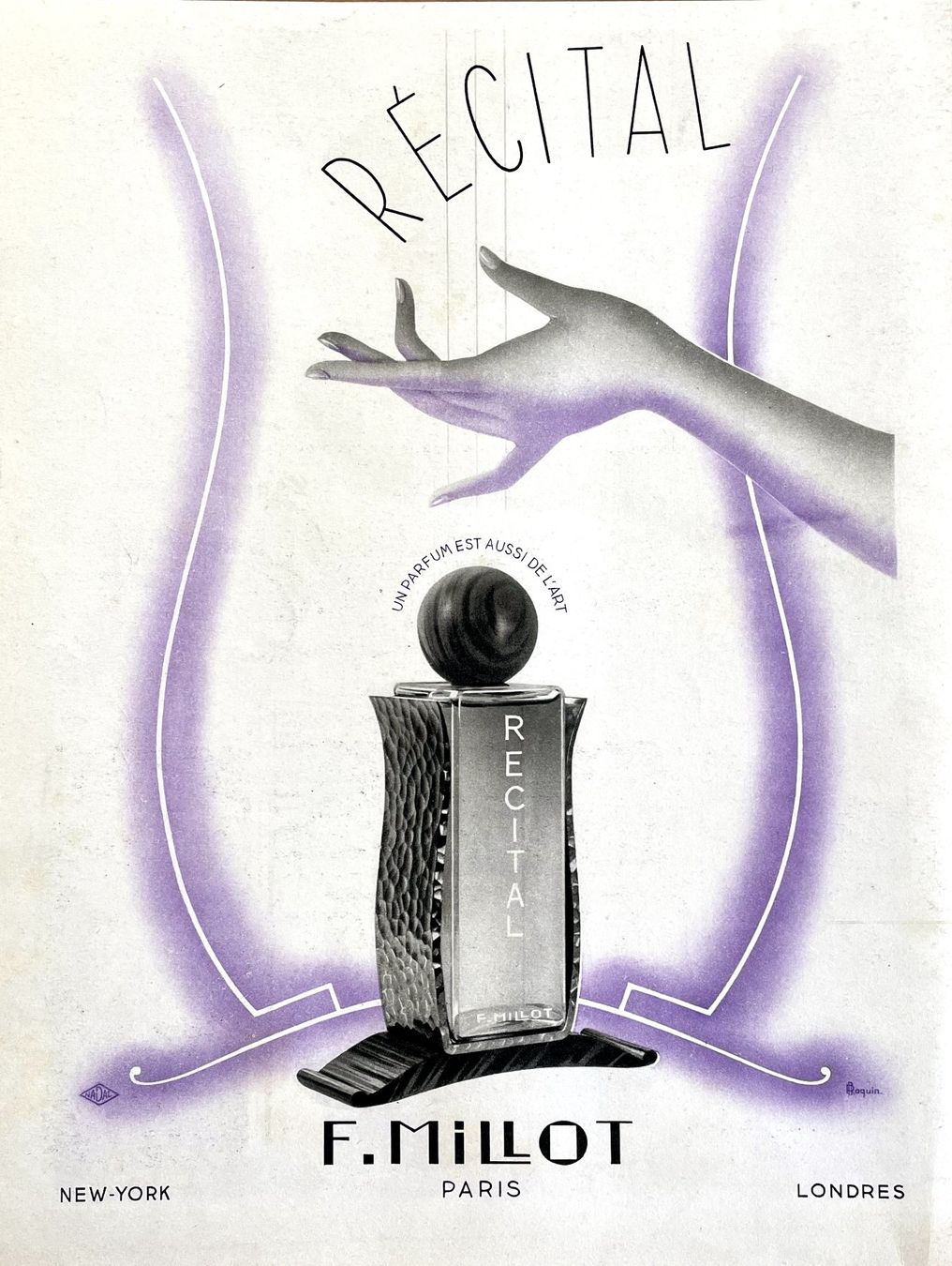 Millot Parfum - Alte Werbung / Ancienne publicité 1939 (Gebraucht) in ...