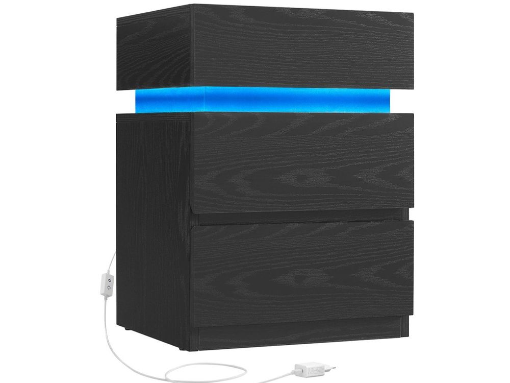 Nachttisch mit LED-Beleuchtung Beistelltisch ALTARIS (Neu und ...