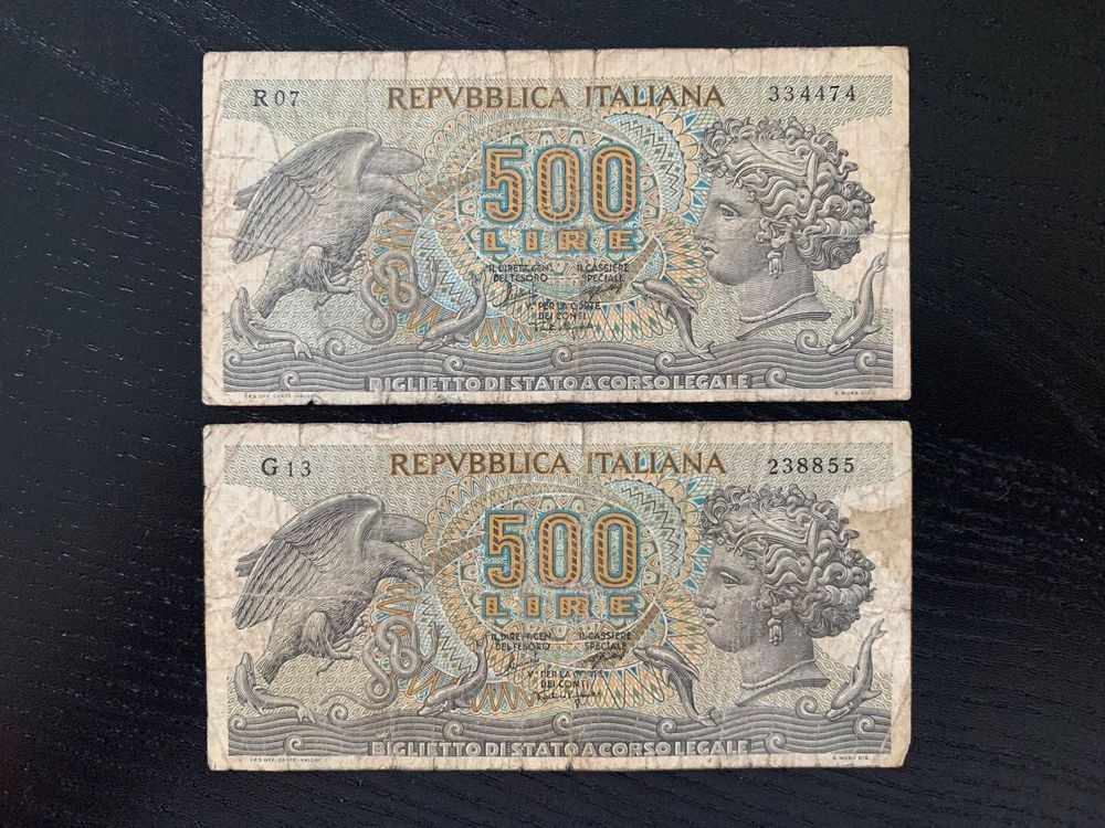 2 x Italien 500 Lire 1966 | Kaufen auf Ricardo