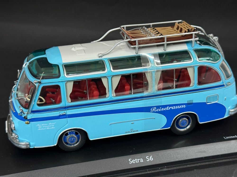 Setra S6 Bus Reisetraum Schuco 1:43 Fabrikneu (Neu und originalverpackt ...