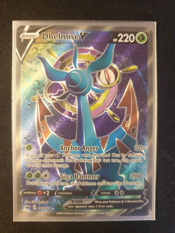 Pokémon Karte Dhelmise V Fullart | Kaufen auf Ricardo