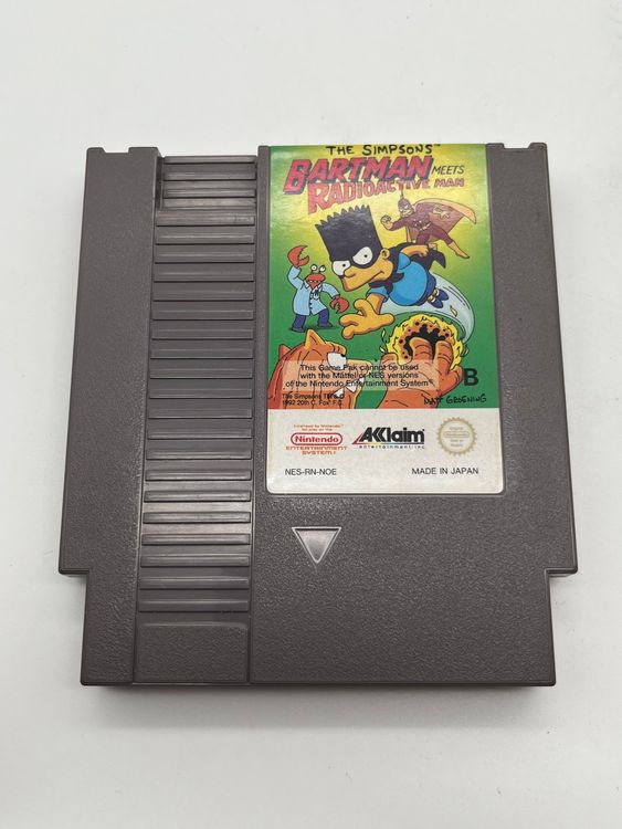 The Simpsons Bartman meets Radioactive Man NES Nintendo (Gebraucht) in ...