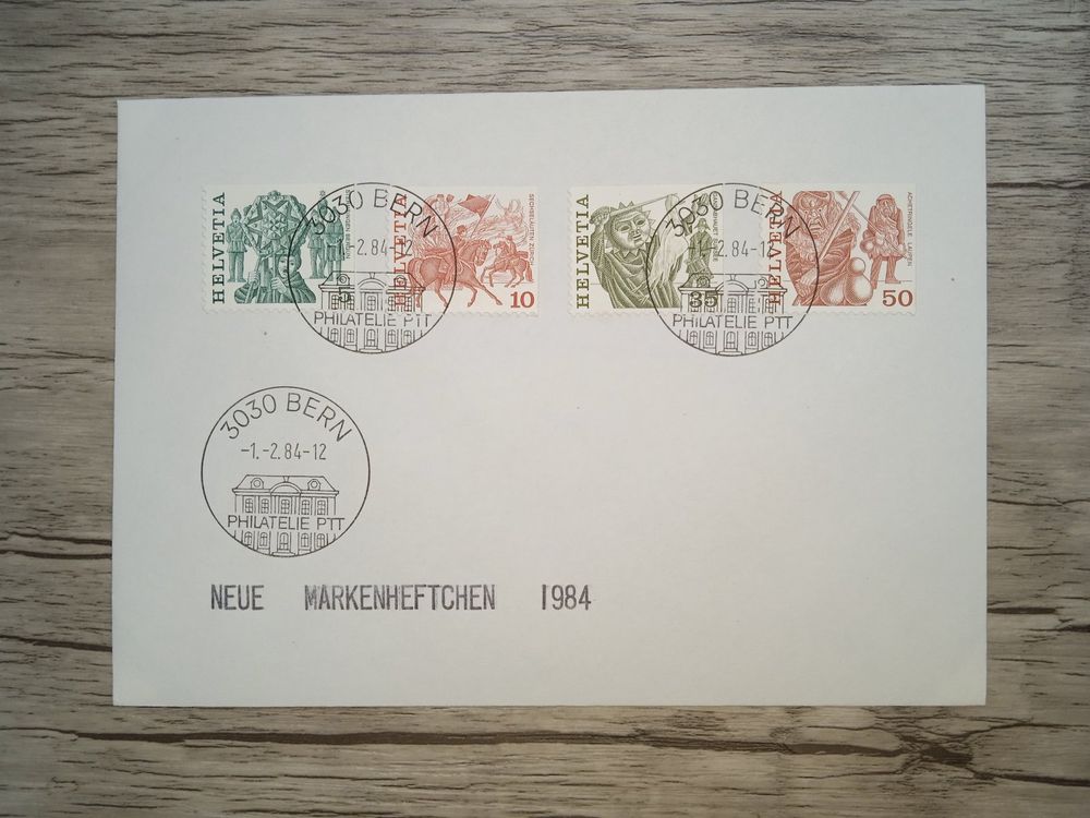 TR39 Enveloppe + Timbre Suisse 1984 (Gebraucht) in Cousset für CHF 0.6 – mit Lieferung auf ...