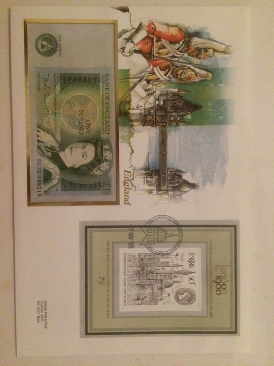 Banknotenbrief England (Neu und originalverpackt) in Muralto für CHF 6.5 – mit Lieferung auf ...