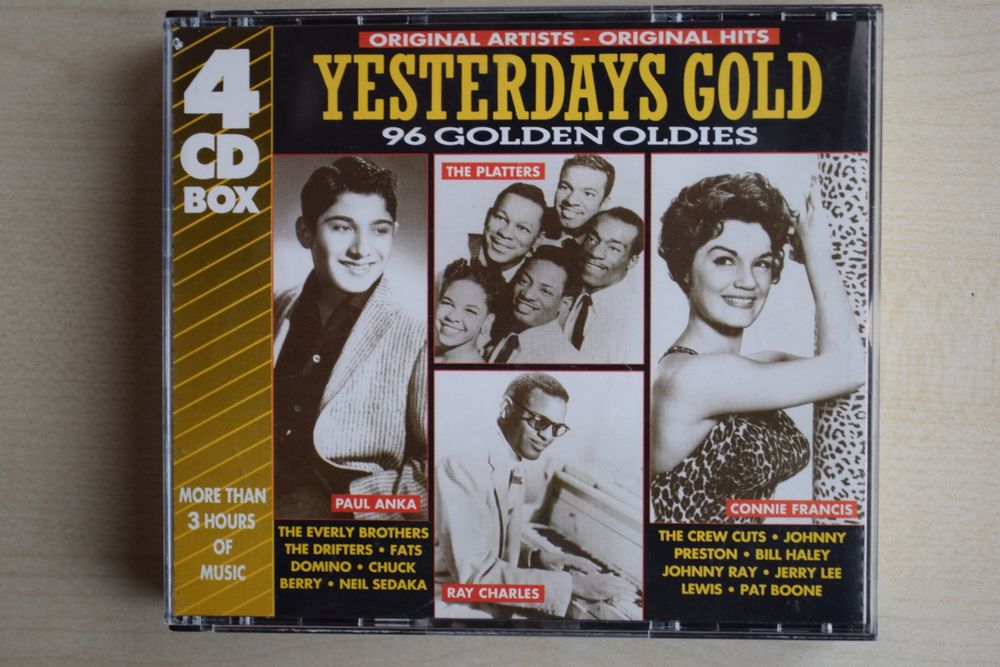 4CD Box: Yesterdays Gold - 96 Golden Oldies (808) (Gebraucht) in ...