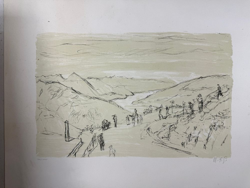 Landschaft Lithographie Handsigniert (Gebraucht) in Neuhausen am Rheinfall für CHF 10 – mit ...