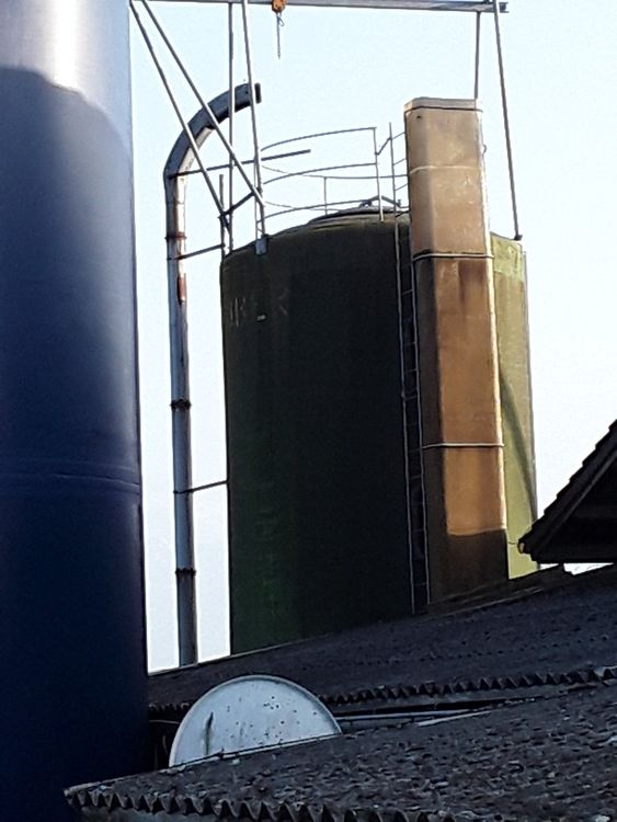 Huber Silo 80m3 mit Kranbahn Futtersilo (Gebraucht) in Rothenburg für ...