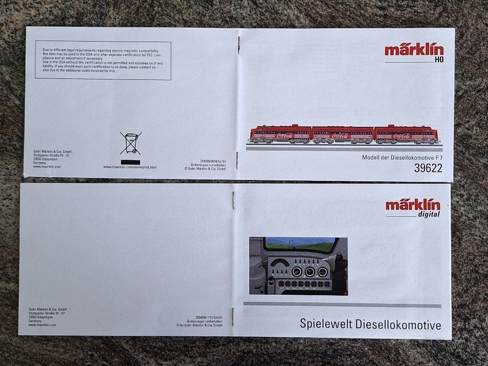 Märklin HO Mfx 39622. Locomotive F7 Coca-Cola, selon photos (Neu und ...