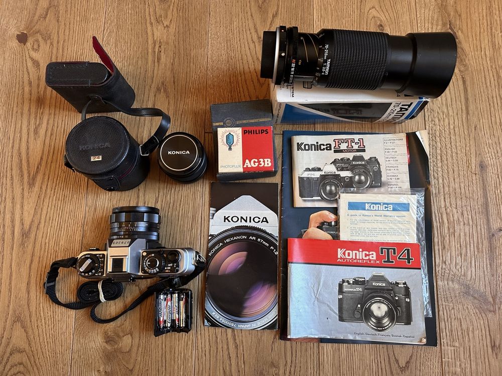 Konica FT-1 Motor mit 3 Objektive und Zubehör (Gebraucht) in Rovio für ...