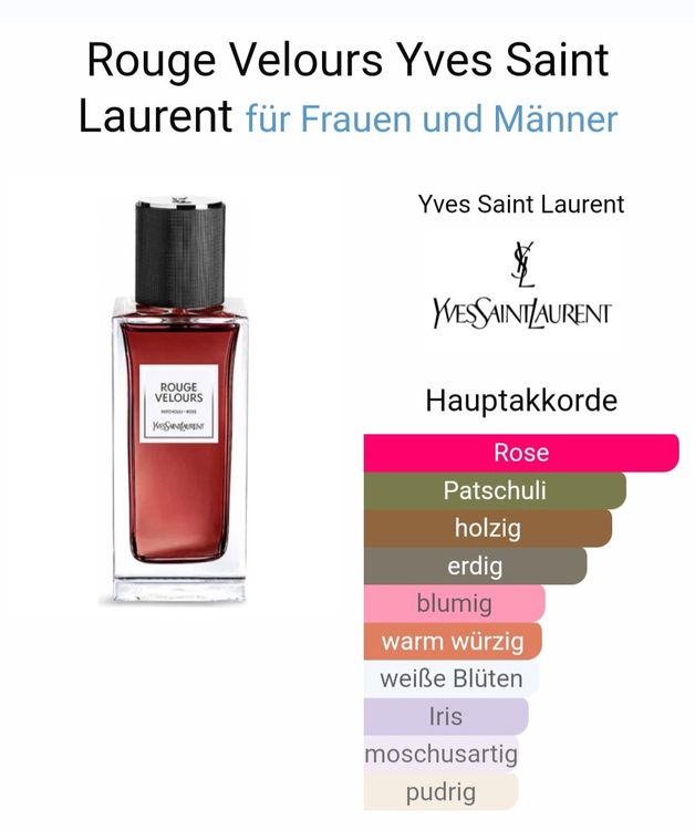 YSL Rouge Velours 5ml Abfüllung Le Vestiaire des Parfums | Kaufen auf ...