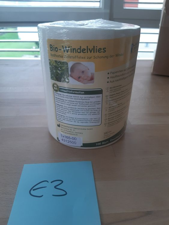 E3 - Bio-Windelvlies (Rolle ungeöffnet) (Neu und originalverpackt) in ...