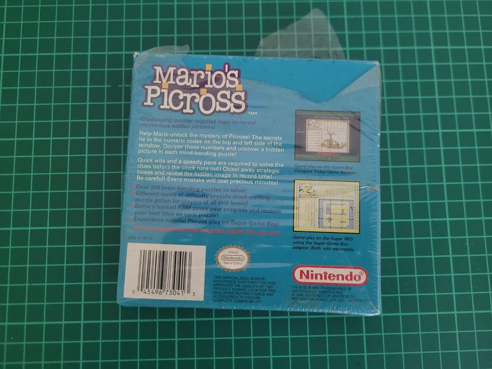 Mario's Picross - Game Boy - Complete In Box - Rare! (Gebraucht) in ...