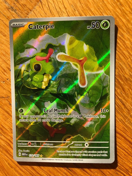 Caterpie 172/165 Full Art Scarlet& Violet 151 | Kaufen auf Ricardo