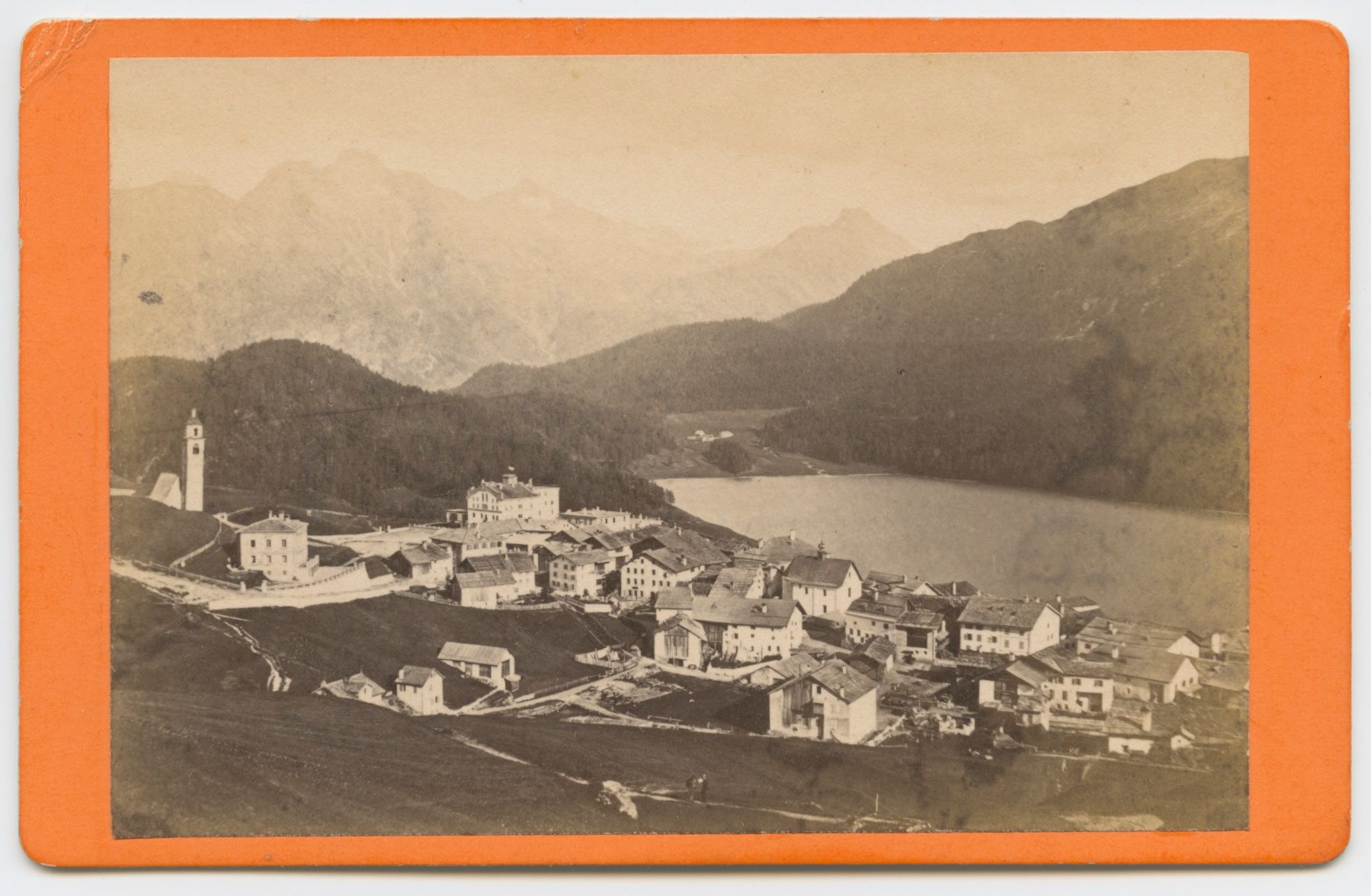 St. Moritz Engadin, 1860/1870, A. Braun 6334, Carte de visit (Gebraucht ...