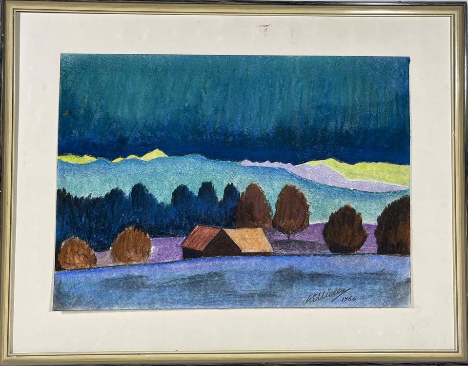 Pastell Landschaft von Müller | Kaufen auf Ricardo