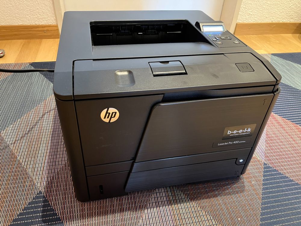 HP Laserjet Pro 400 M401dne Laserdrucker mit 10% Toner (Gebraucht) in ...